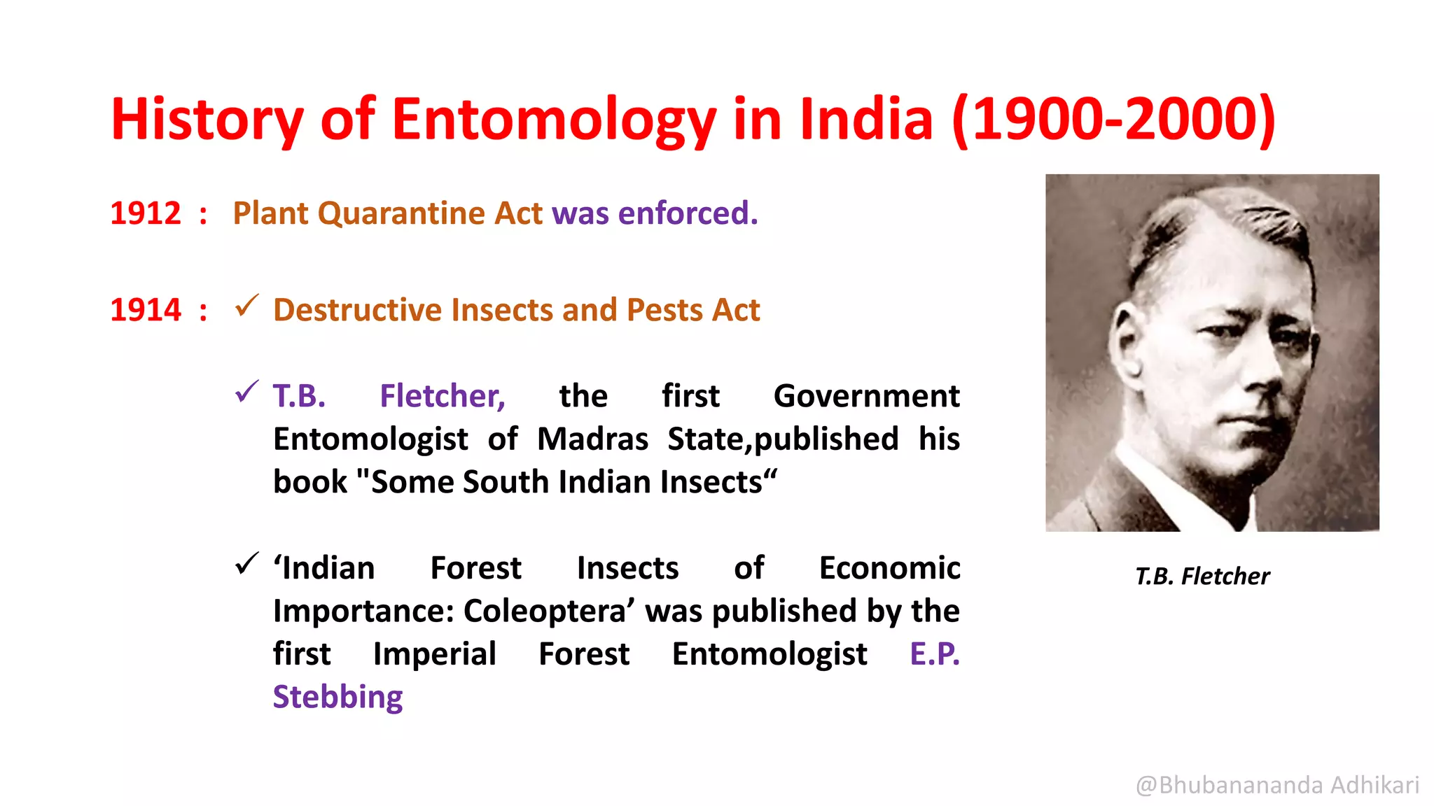 History of Entomology In India and Dominance of Insect | PPTX