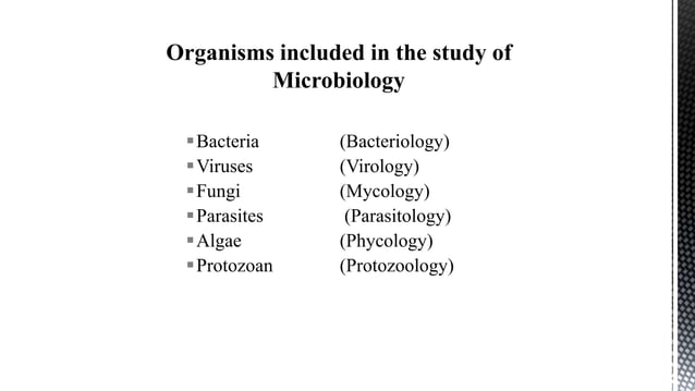 microbiology | PPTX | Chemistry | Science
