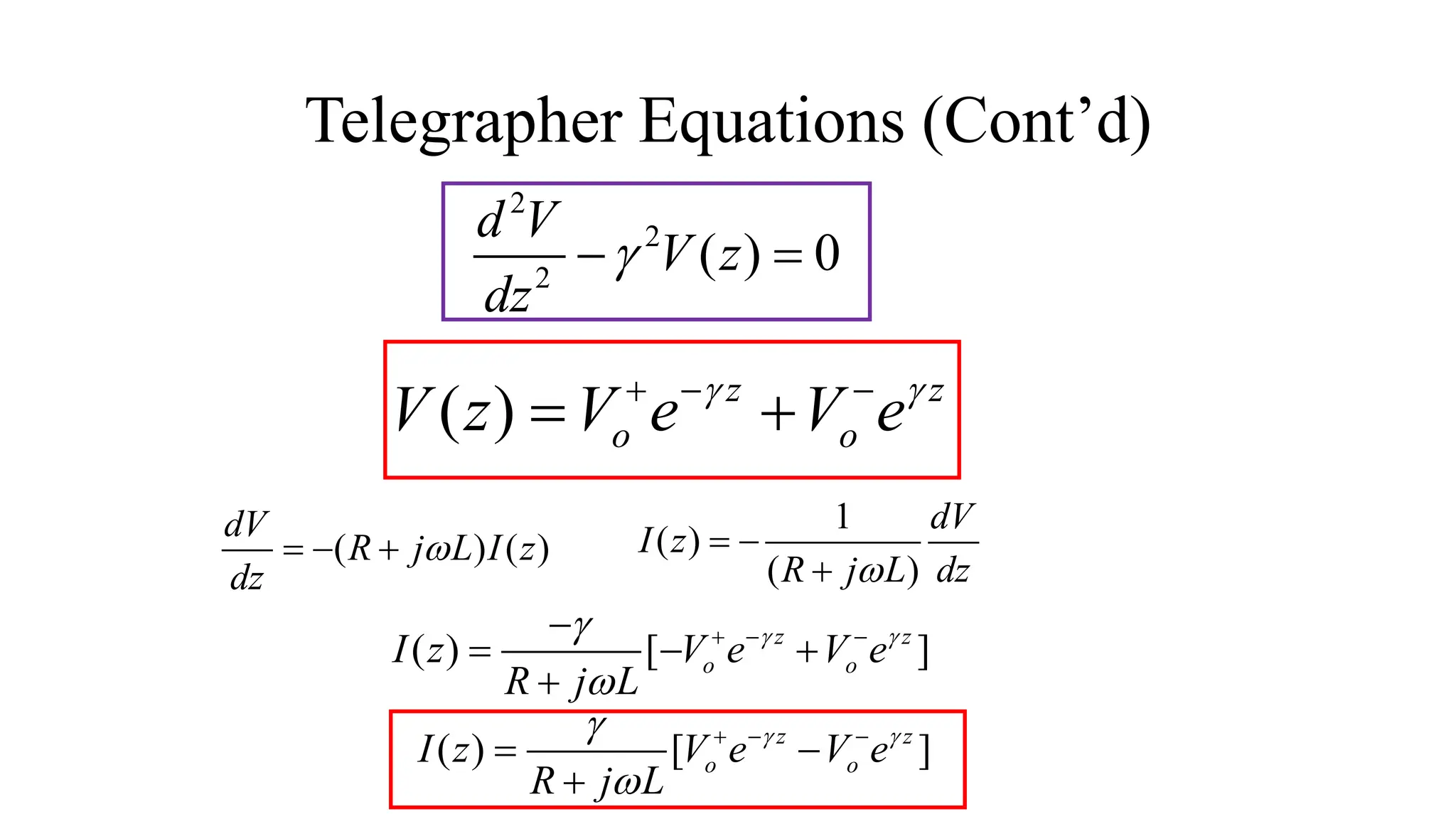 LECT 1 Part 2 - The Transmission Line Theory.pptx