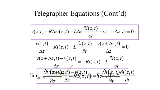 LECT 1 Part 2 - The Transmission Line Theory.pptx | Physics | Science
