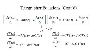 LECT 1 Part 2 - The Transmission Line Theory.pptx