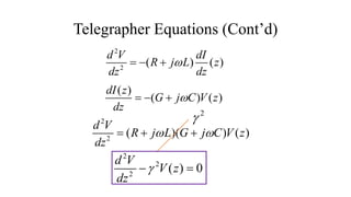 LECT 1 Part 2 - The Transmission Line Theory.pptx