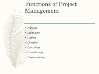 Lect 1 project management | PPT