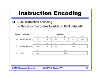 Lecture on Introduction to VLSI example MIPS Processor | PPT