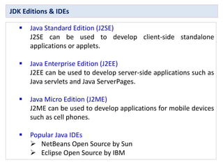 java:characteristics, classpath, compliation | PPTX