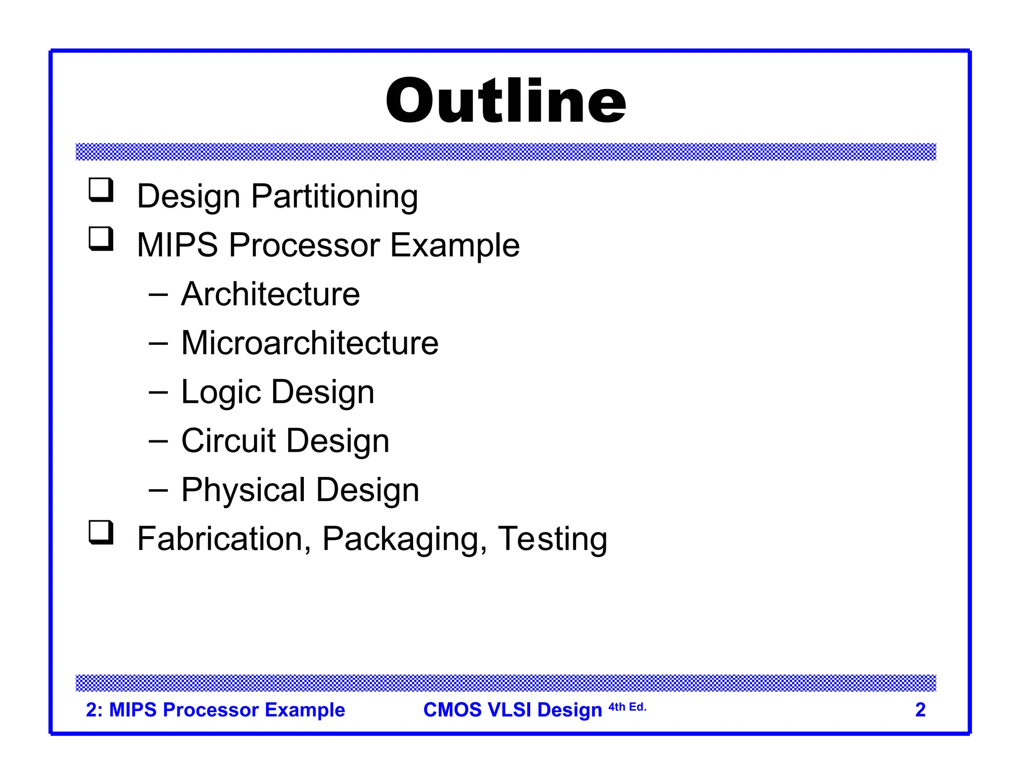 Mips Processor In Vlsi Design Processor Design Ppt