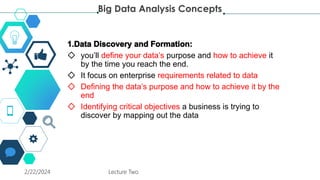 big data analysis concepts by dr. lahe | PDF