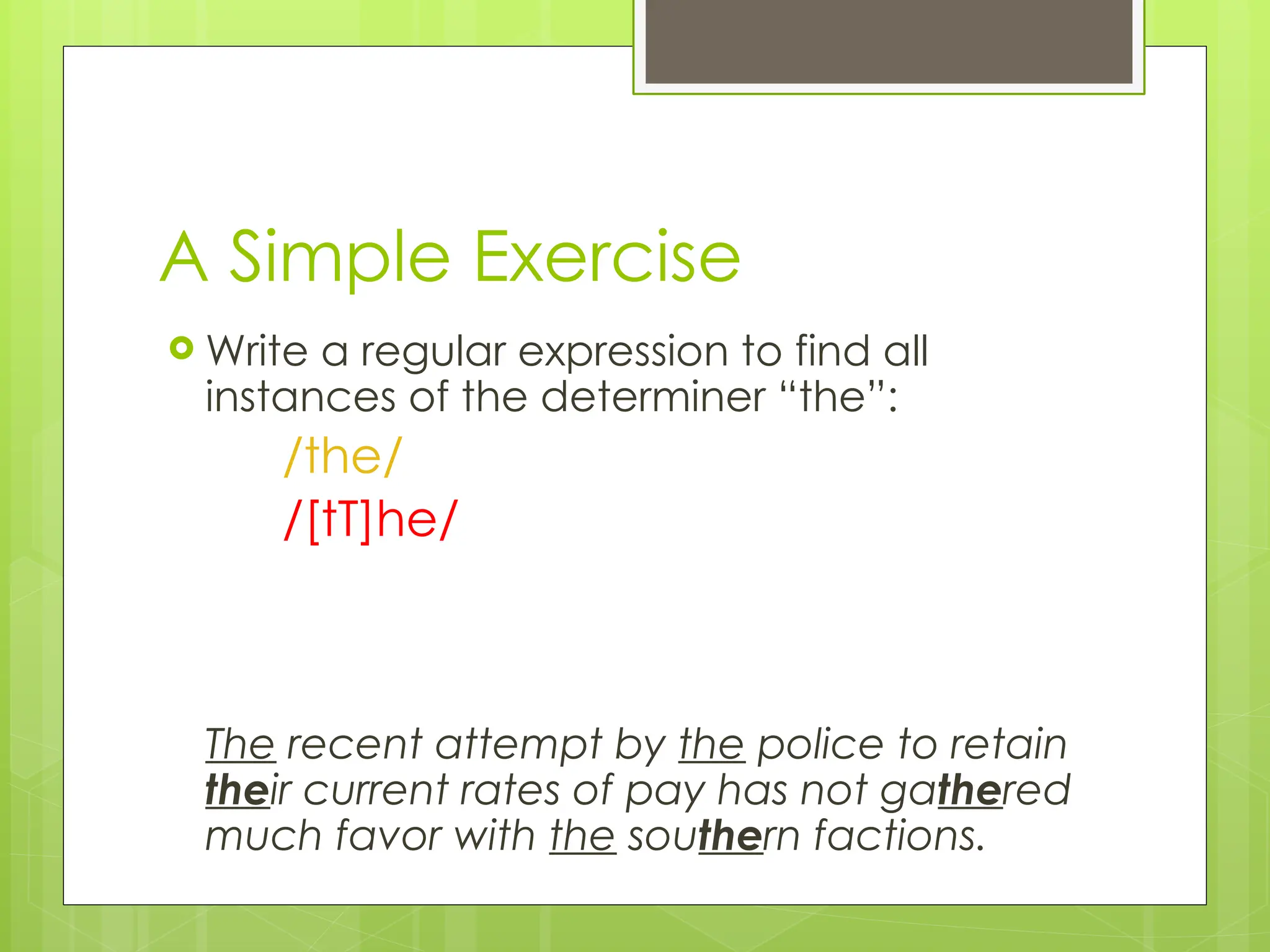 Regular-expressions in NLP and regular expression with example | PPTX