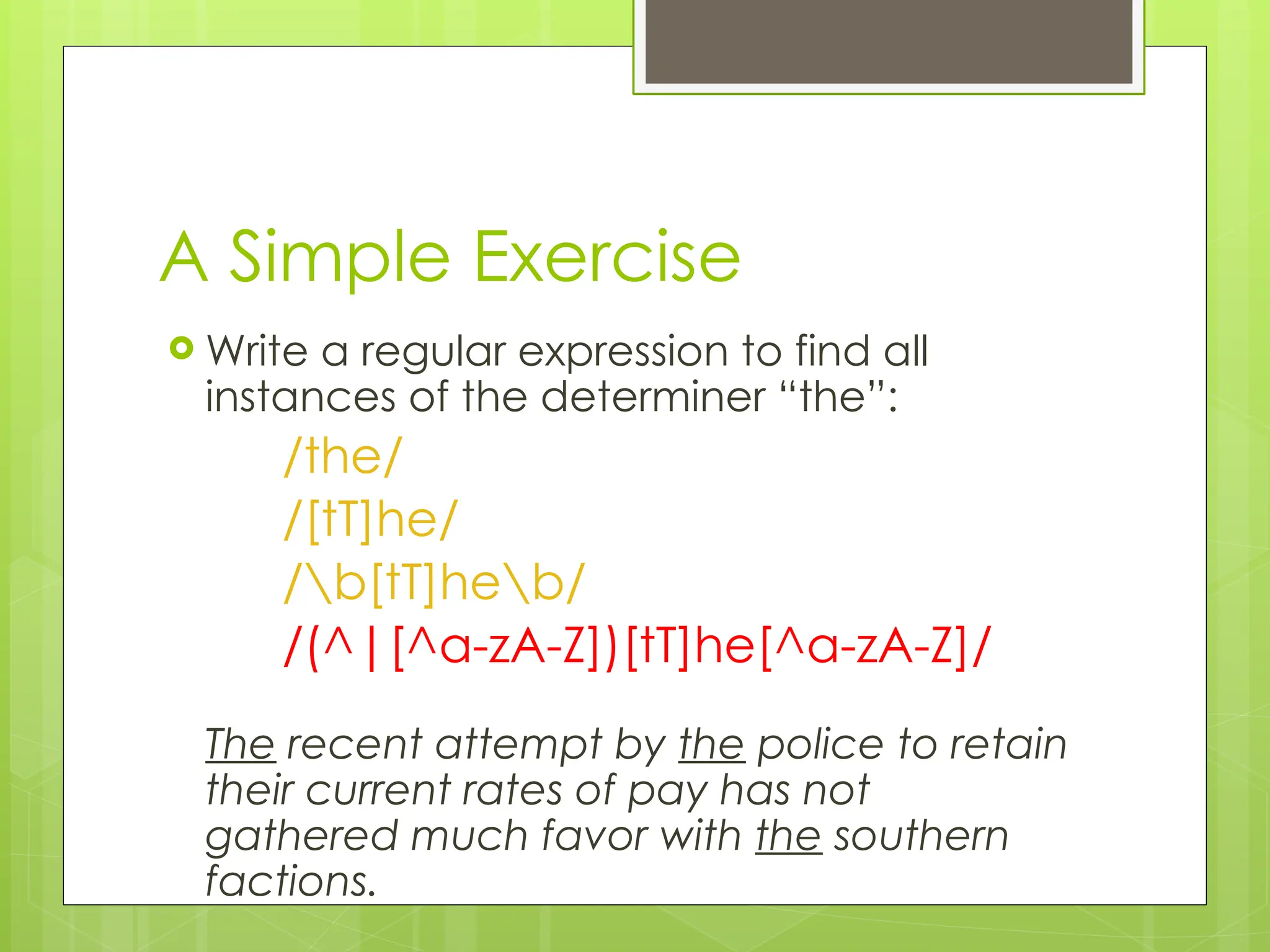 Regular-expressions in NLP and regular expression with example | PPTX | Programming Languages ...