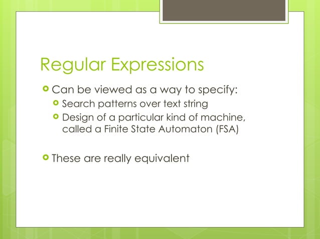 Regular-expressions in NLP and regular expression with example | PPTX | Programming Languages ...