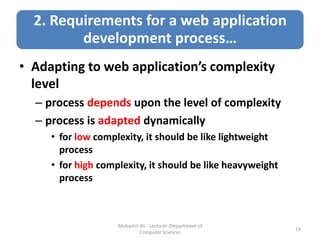 Lecture-2: Web development application development process model | PDF ...