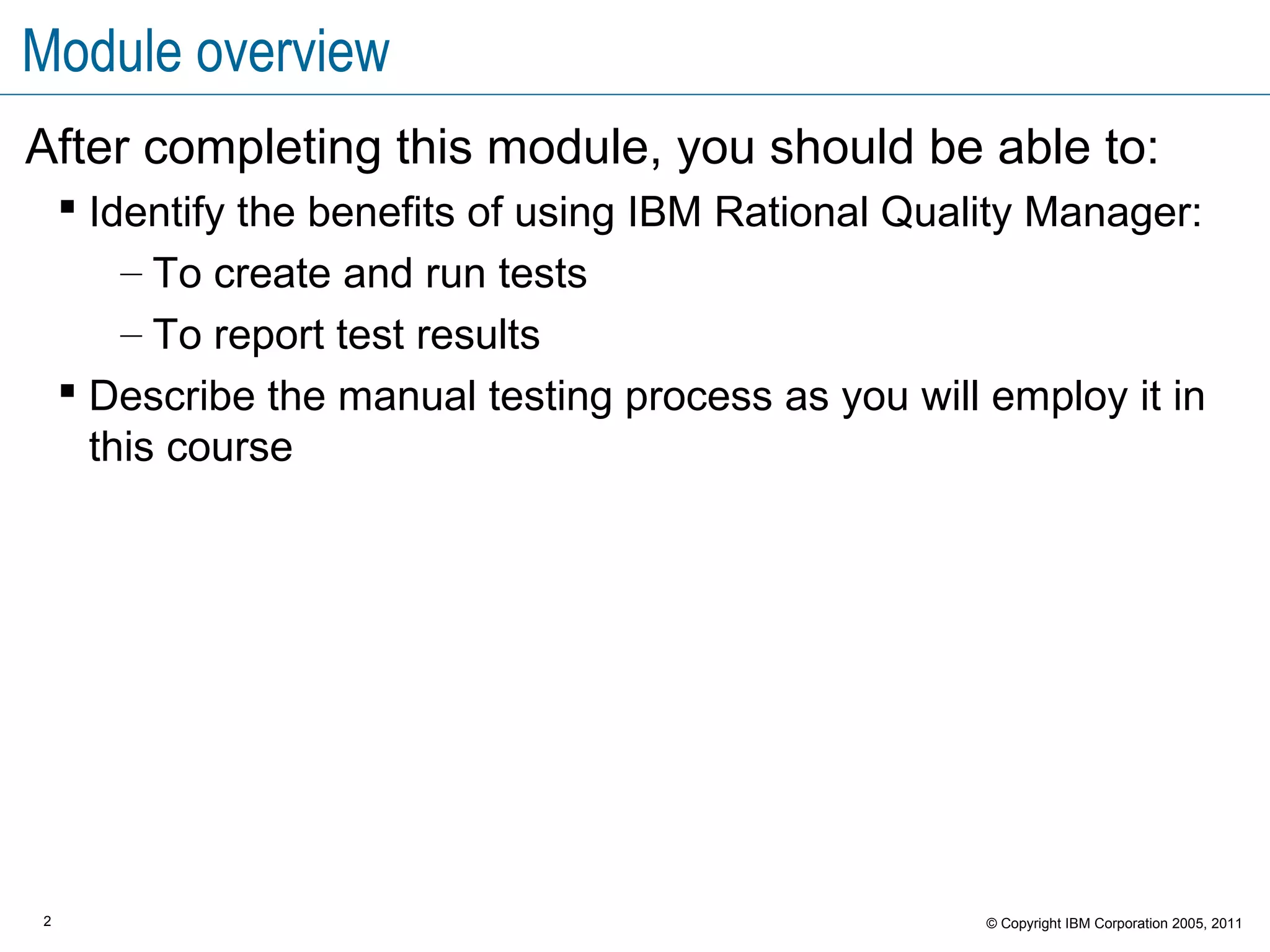 Rational Quality Manager | PPT