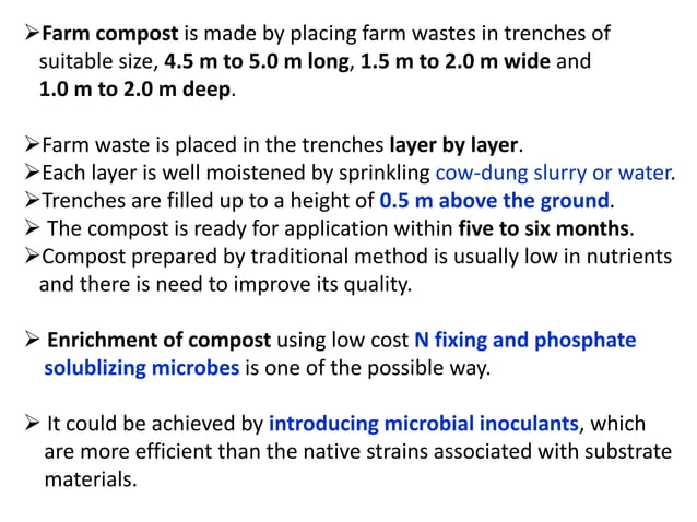 lect 21 _ 22 Organic nutrient management.pptx | Agriculture | Industries