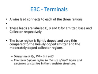 Bipolar Junction Transistors (bj ts) | PPT