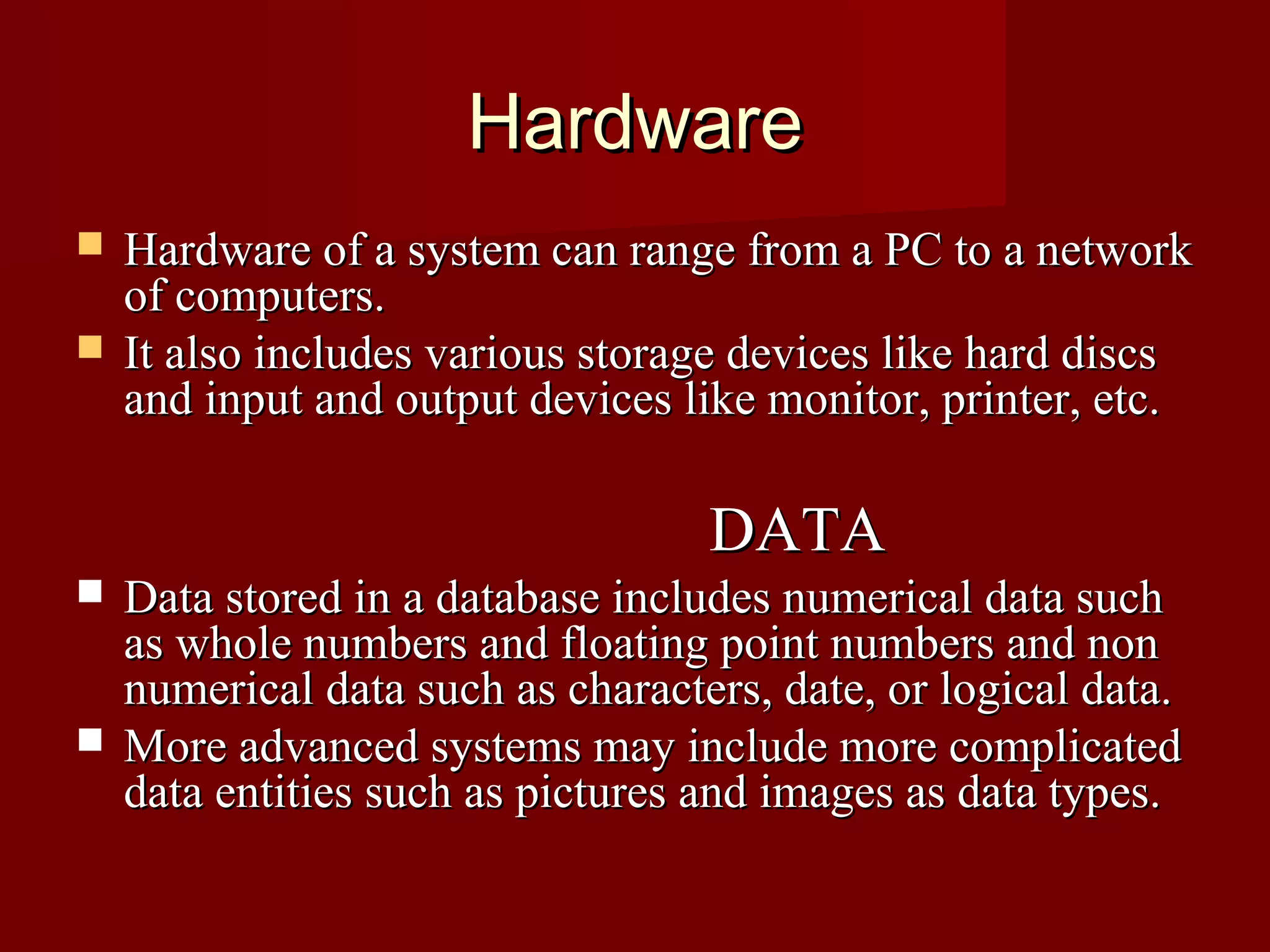 Lect 21 components_of_database_management_system | PPT