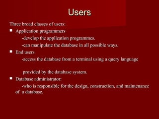 Lect 21 components_of_database_management_system | PPT