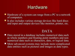 Lect 21 components_of_database_management_system | PPT