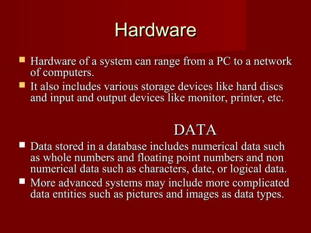Lect 21 components_of_database_management_system | PPT
