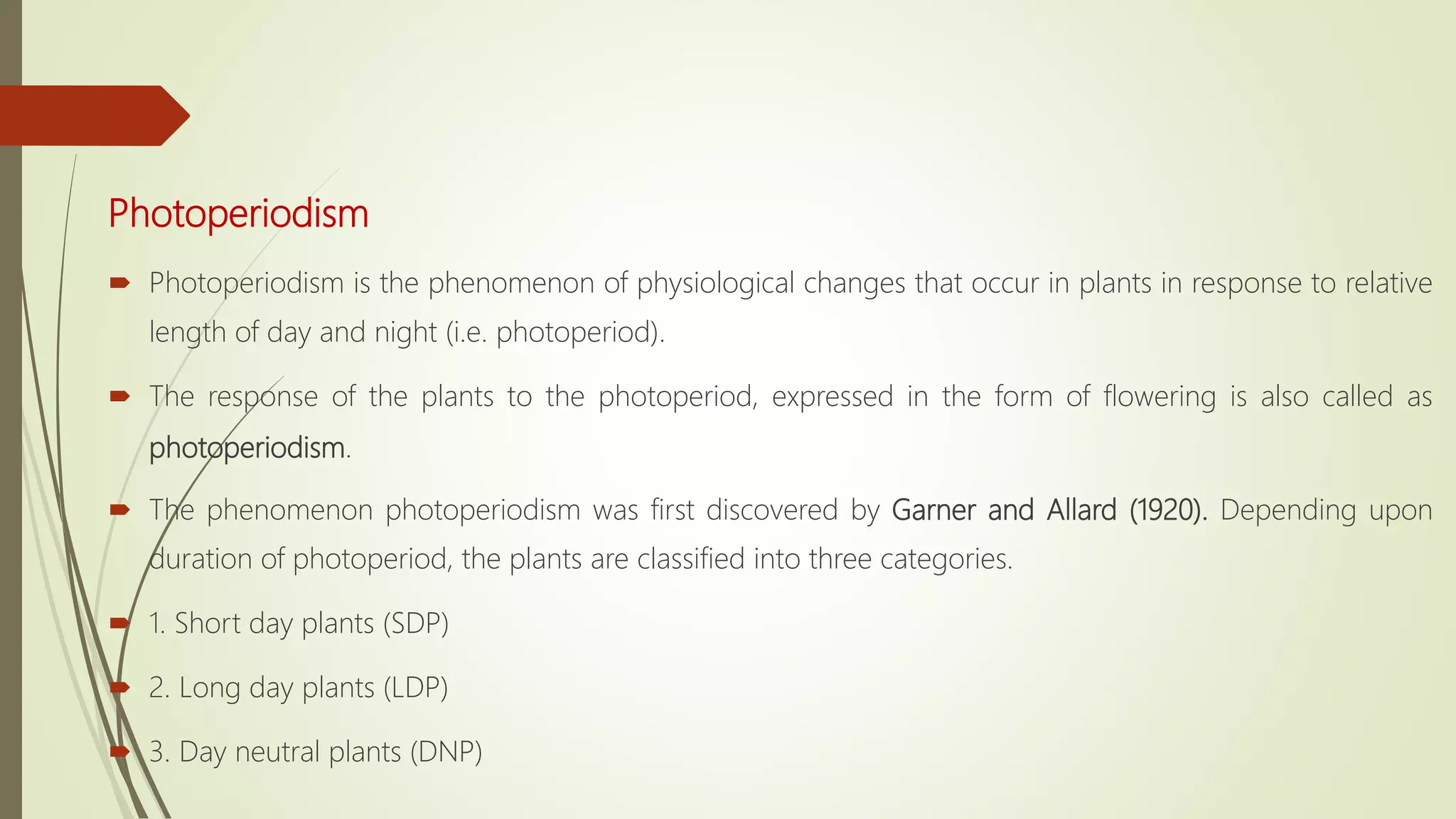 Photoperiodism | PPTX