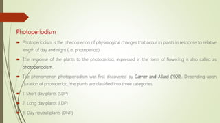 Photoperiodism | PPTX