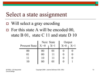Lect 22 - Sequential Circuit Design.ppt | Programming Languages | Computing