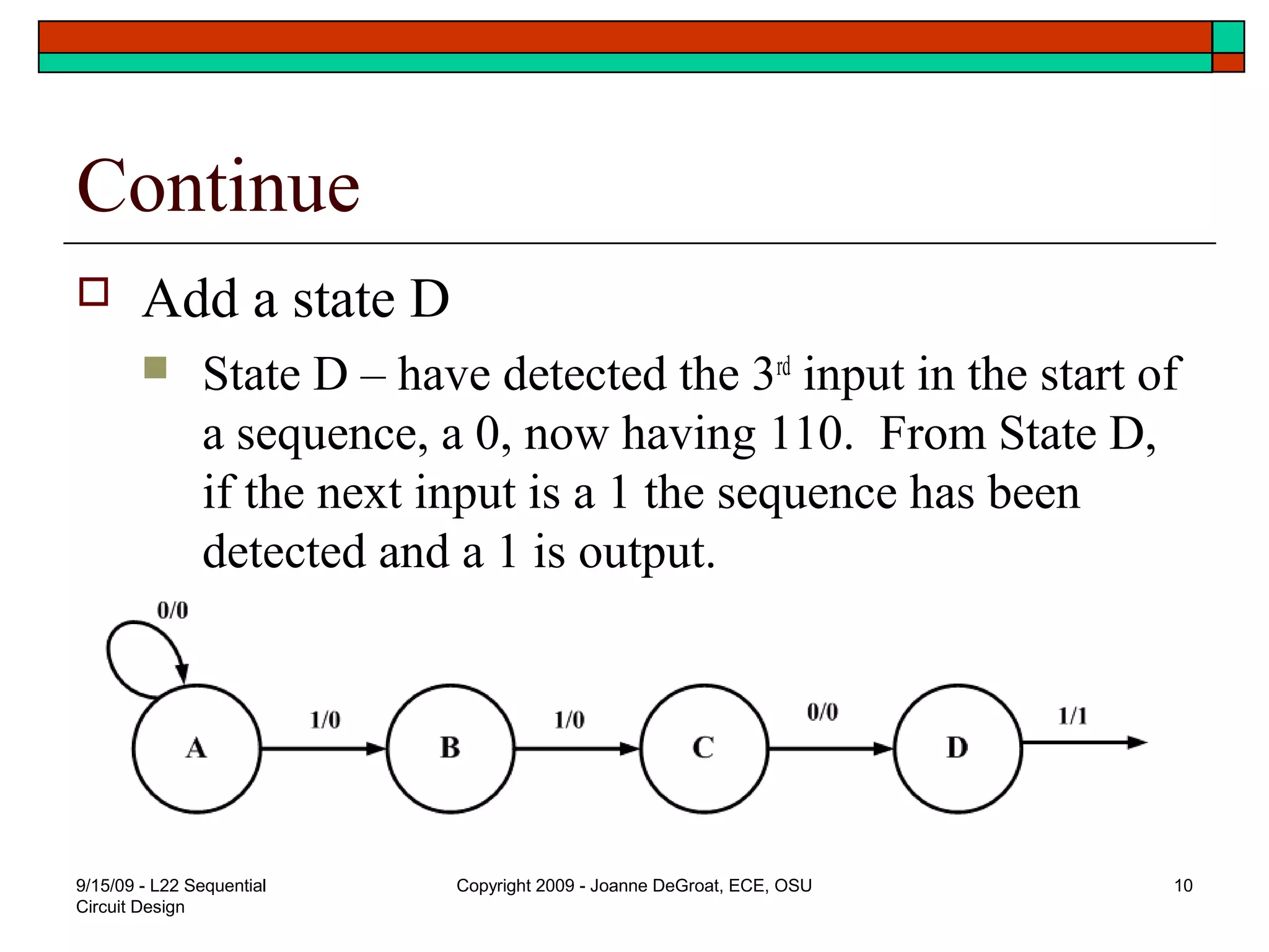 Lect 22 sequential circuit design (1) | PPT