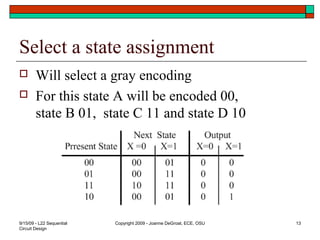 Lect 22 sequential circuit design (1) | PPT