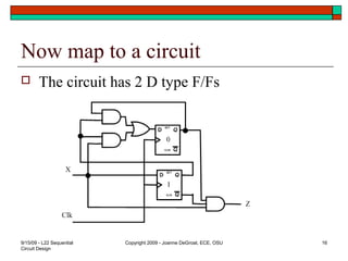 Lect 22 sequential circuit design (1) | PPT