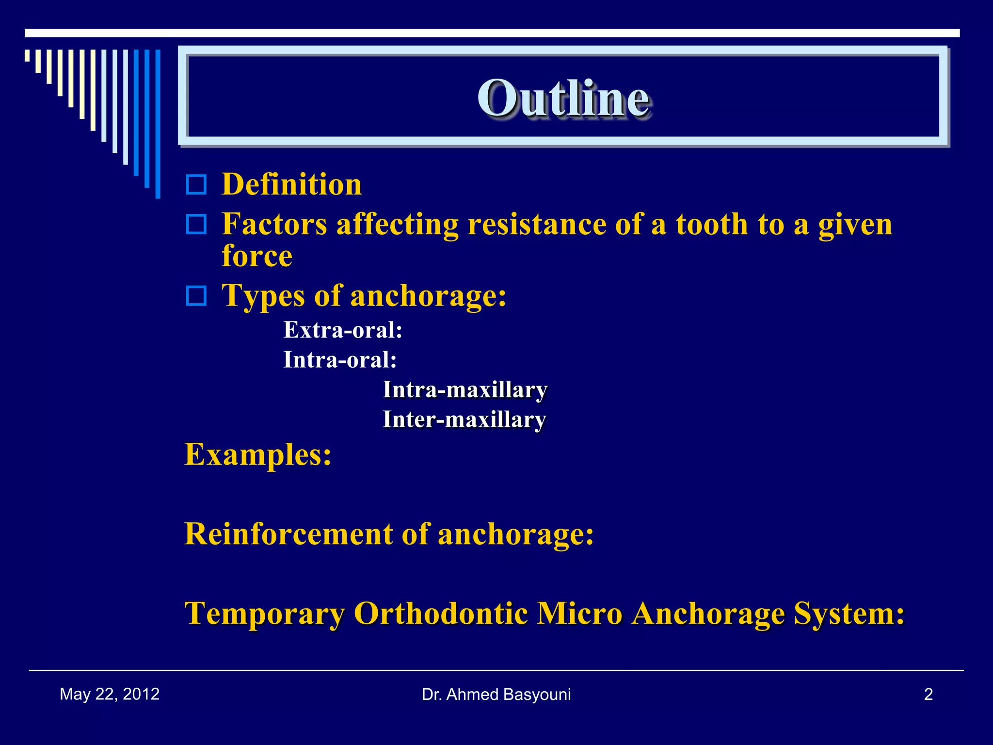 Anchorage in Orthodontics | PDF