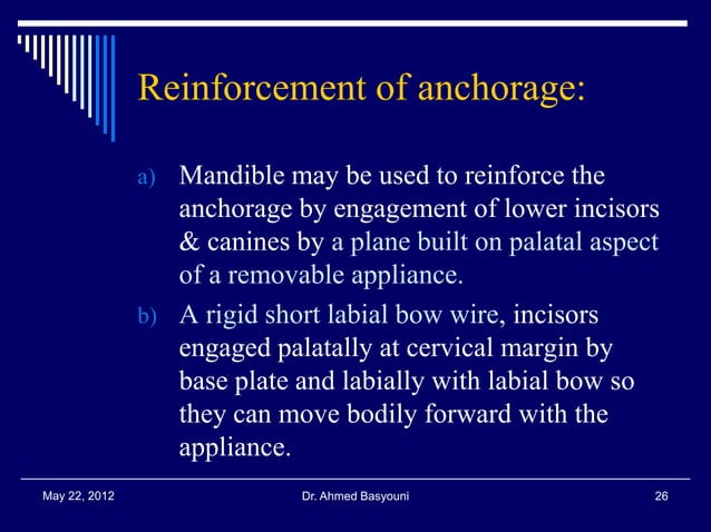 Anchorage in Orthodontics | PDF | Dental Health | Diseases and Conditions