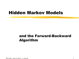 Hidden Markov Model in Natural Language Processing | PPT