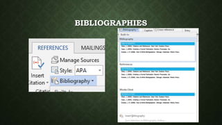bibliography and citation in ms word | PPTX