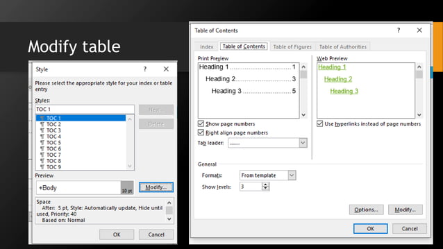 Table of content | PPTX | Technology & Computing