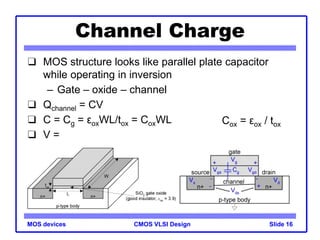 Lect 2 CMOS Transistor Theory.pptx | Physics | Science