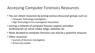 Lect 2 computer forensics | PPT