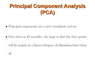(PCA) principal component analysis Analysis | PPT