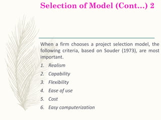 Lect 2 project screening & selection | PDF