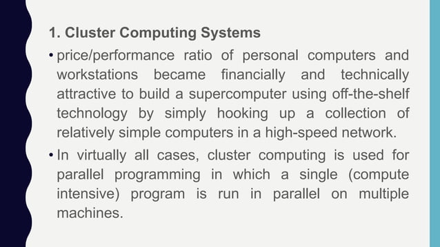 Lect 2 Types of Distributed Systems.pptx | Computer Networking | Computing