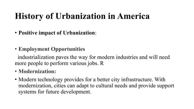Lect 2 urbanization | PPT