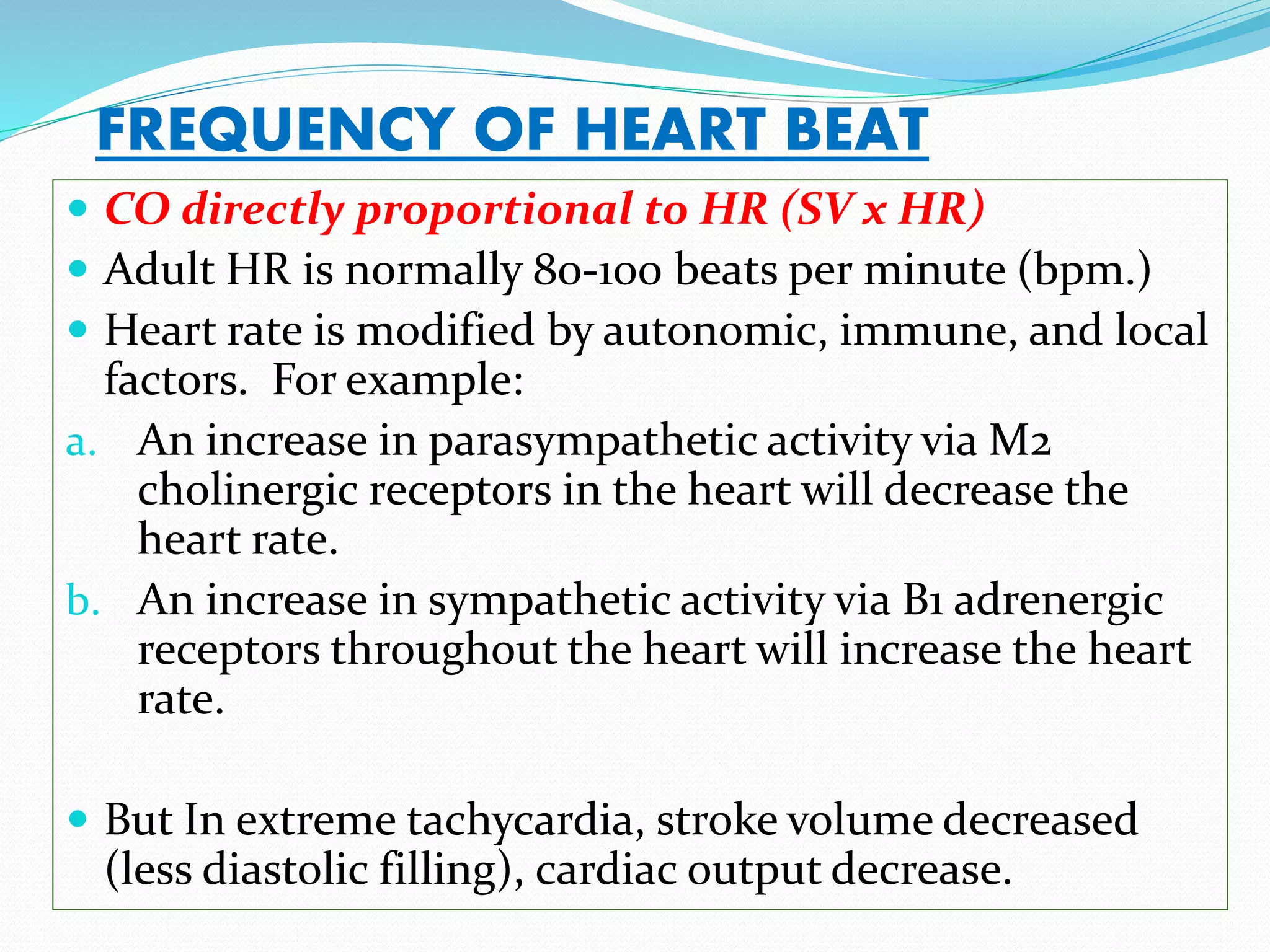 cardiac output, | PPTX
