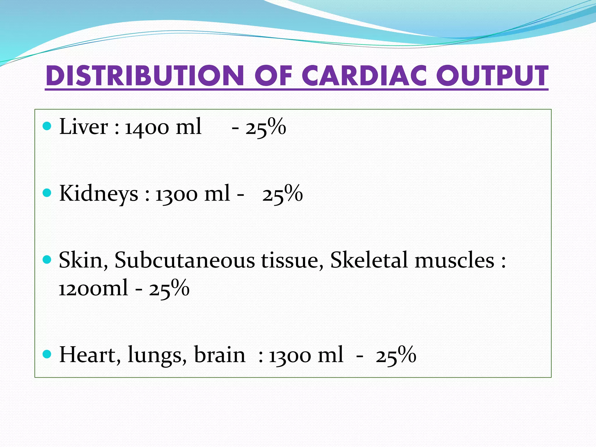 cardiac output, | PPTX