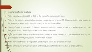 Plant Water Relation | PPTX