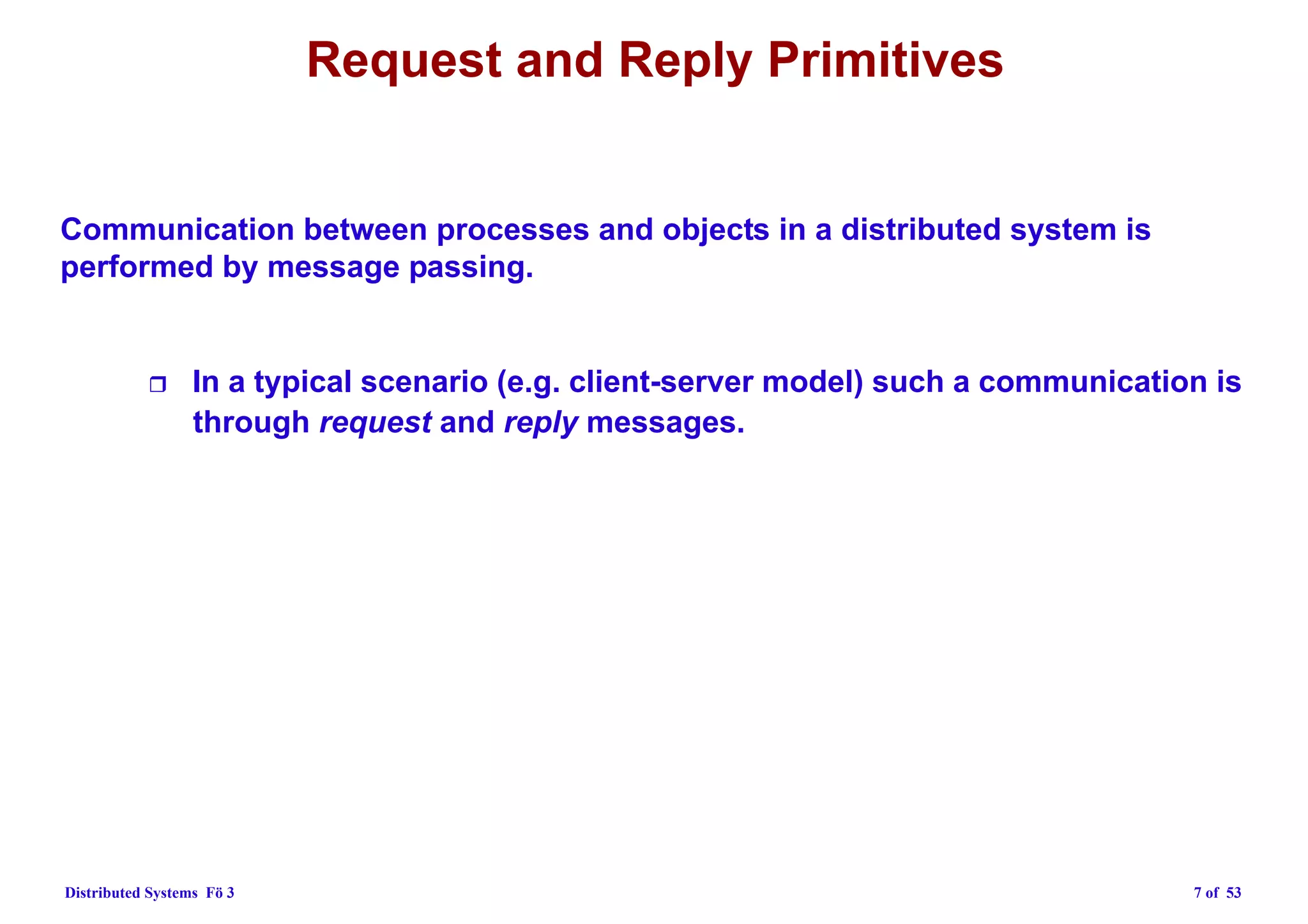 COMMUNICATION IN DISTRIBUTED SYSTEMS | PDF
