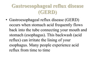 Lecture no. 3. GERD.pptx Adult Health Gastro intestinal | PPT