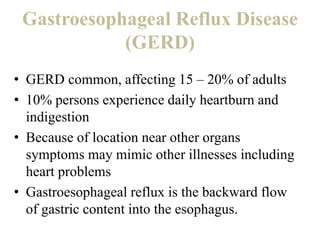 Lecture no. 3. GERD.pptx Adult Health Gastro intestinal | PPT