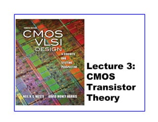 Lecture on Introduction to VLSI cmos transistor theory | PPT
