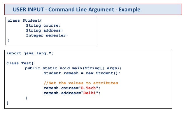 java: basics, user input, data type, constructor