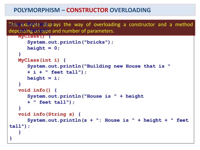 Encapsulation Inheritance Overriding Overloading Ppt