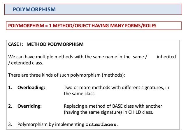 Encapsulation Inheritance Overriding Overloading