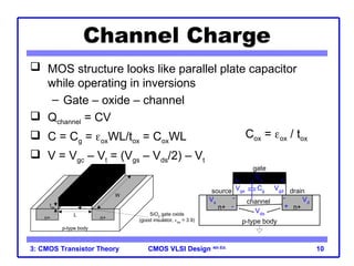 CMOS VLSI Design: Transistor theory lect3-transistors.ppt